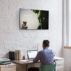 Panther Print, Canvas Wall Art, Yoda and the Hulk Comic Book Movie, Avengers Superhero Picture Prints, Print for Special Occasions (76x51cm)