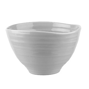 Portmeirion Sophie Conran Grey Set of 4 Small Footed Bowls