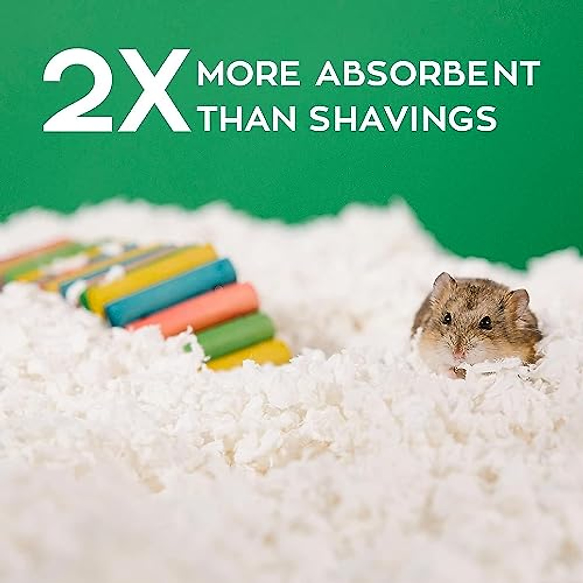 carefresh 99% Dust-Free White Natural Paper Small Pet Bedding with Odor Control, 23 L