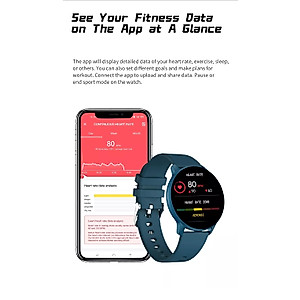 Smart Watch 2022 for Woman and Men, 1.28 ich Full Screen Touch, Activity Trackers Compatible iOS/Android, IP68 Waterproof, Black 1.28 inch VMX1 0