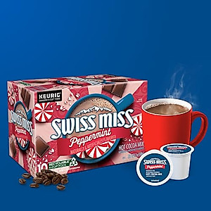 Swiss Miss Peppermint Hot Cocoa, Keurig Single-Serve K-Cup Pods, 10 Count