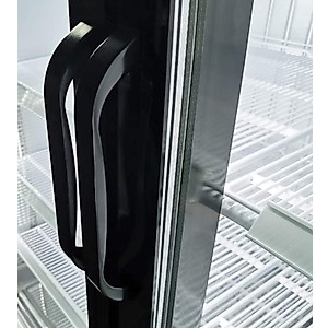 Vortex Refrigeration Commercial Grade Merchandiser Refrigerator with 3 Fog Resistant Glass Doors, 69 Cubic Feet, Black