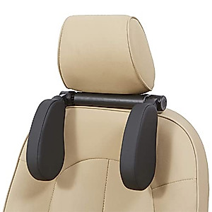 CANSTAR Car Headrest Pillow for Kids Adjustable Car Seat Neck Support for Travel Car Sleeping Pillow for Kids and Adult(Black)