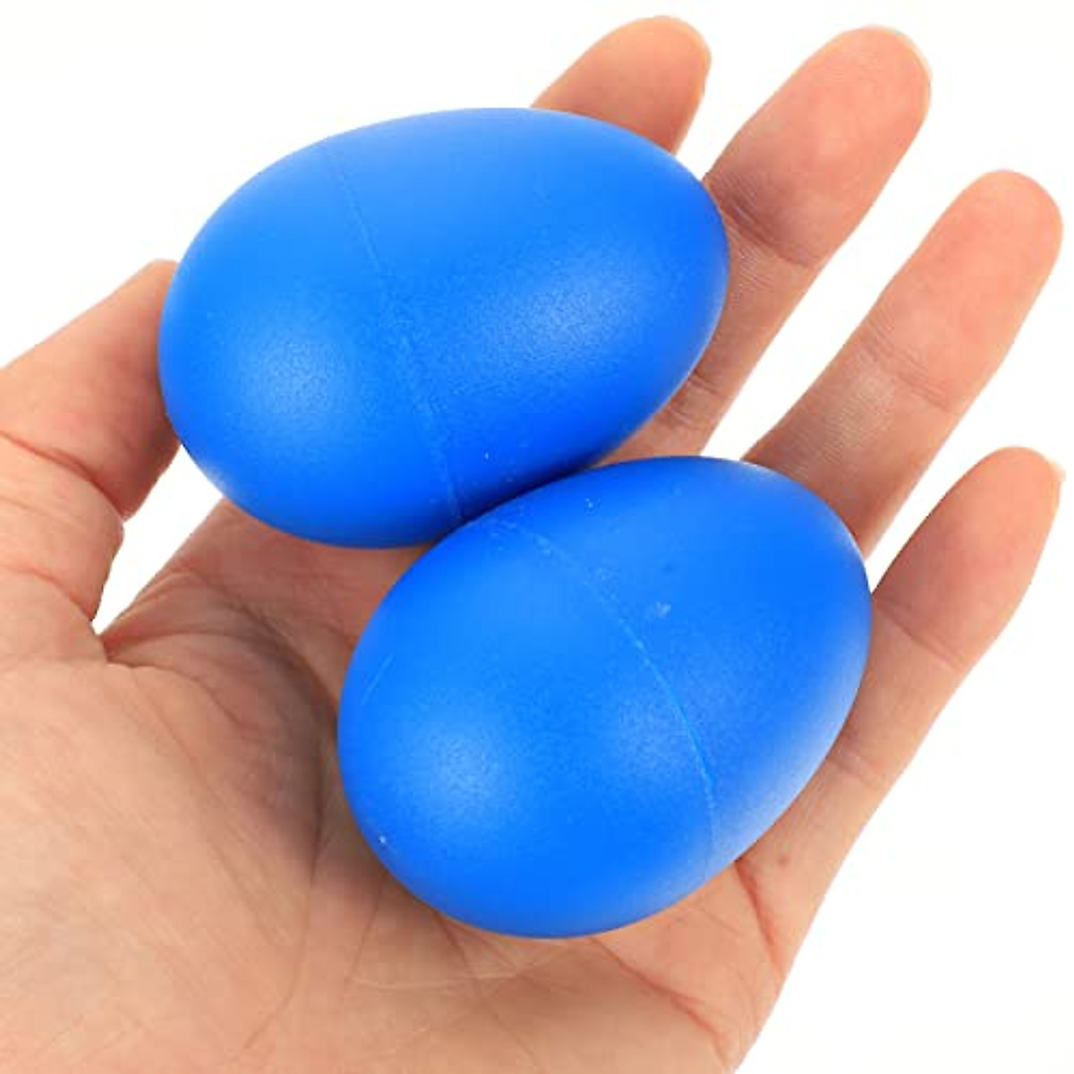 Operitacx 10pcs Egg Shakers Percussion Musical Maracas Egg Balls Colored Eggs Toy Montessori Sound Making Shakers Christmas Stocking Stuffers for Kids Music Learning DIY Painting