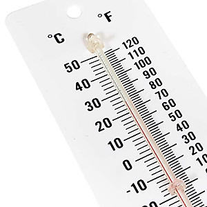 LEARNING ADVANTAGE Student Thermometers - Set of 10 - Dual-Scale - Mercury-Free - Easy To Read, Analog Desktop Thermometers for Indoor Labs and Rooms
