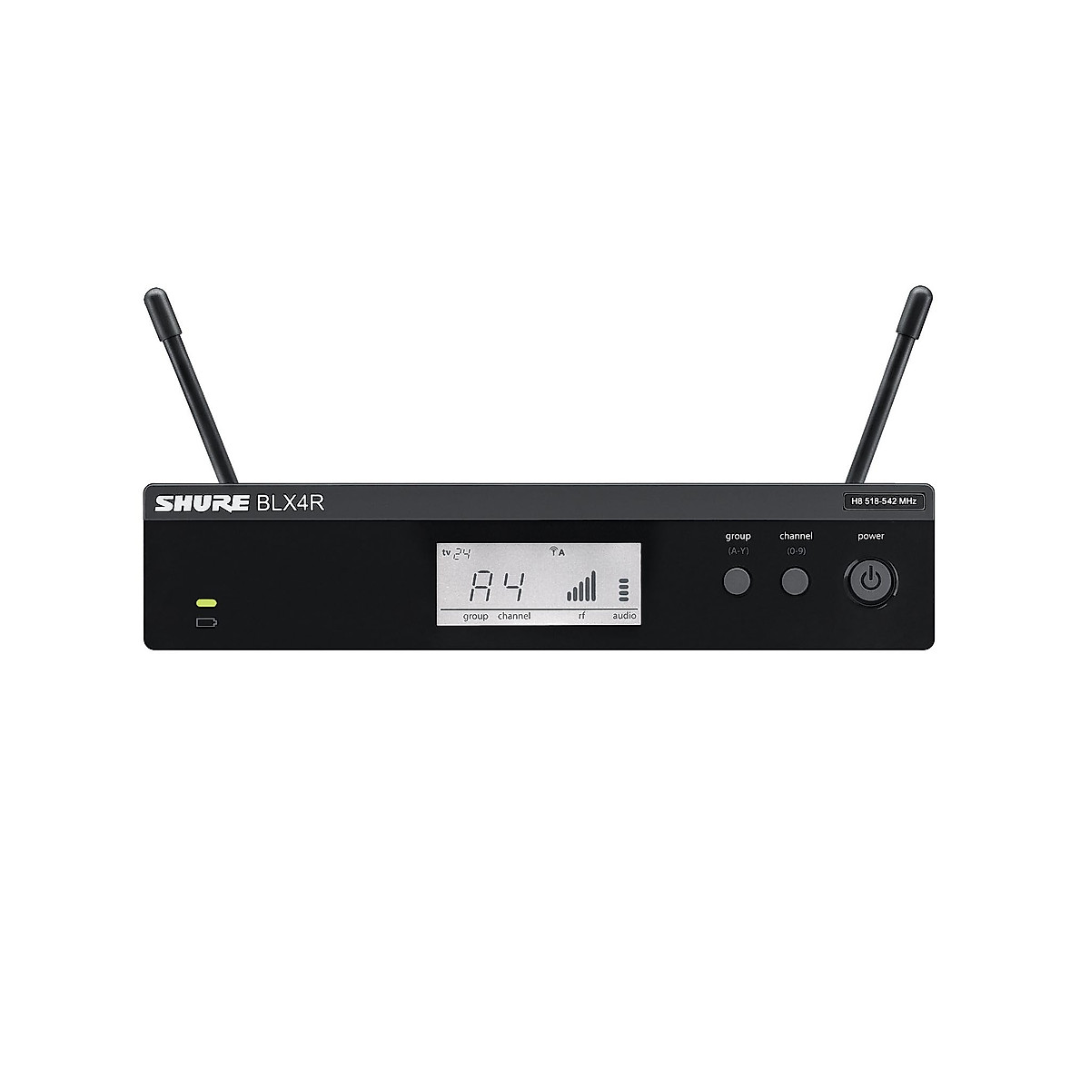 Shure BLX24R/B58 Wireless Microphone System - 14-Hour Battery Life, 300 ft Range, UHF | BETA 58A Handheld Vocal Mic, Single Channel Rack Mount Receiver | H9 Band (BLX24R/B58-H9)