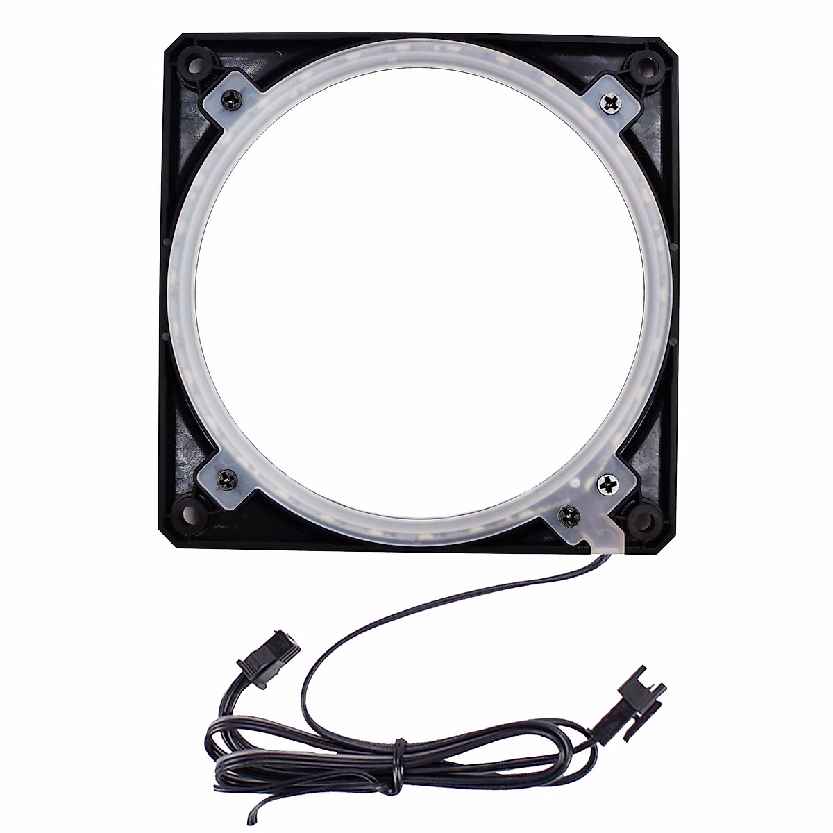 Addressable RGB Fan Halo, Airgoo 3 Packs Rainbow Fan Frame for 120mm Noctua PWM Fans, Compatible with 5V 3-pin ARGB Aura SYNC, Gigabyte RGB Fusion, MSI Mystic Light Sync M/B, Add Lighting to PC Fans