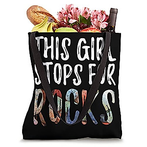 This Girl Stops For Rocks Geologist Funny Geology For Women Tote Bag