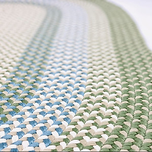 Colonial Mills Kingston Braided Rug, 4x6, Green