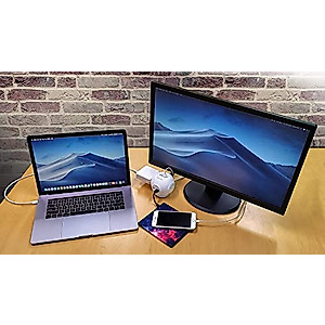 Accell Power Cutie - Compact Surge Protector with 3 Tamper Resistant 540J Surge Protected AC outlets and 4 USB-A Charging Ports, 6ft Cord, Yellow (D080B-049E)