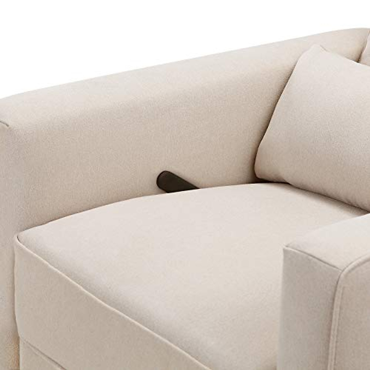 DaVinci Piper Upholstered Recliner and Swivel Glider in Cream, Greenguard Gold & CertiPUR-US Certified