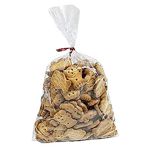 XINGZI 100PCS 11x14 Inch Clear Flat Cello Treat Bag Cellophane Poly Bags for Gift Wrap Party Favors Wedding Samples Snacks Bakery Cookies Candies Packing Home Kitchen