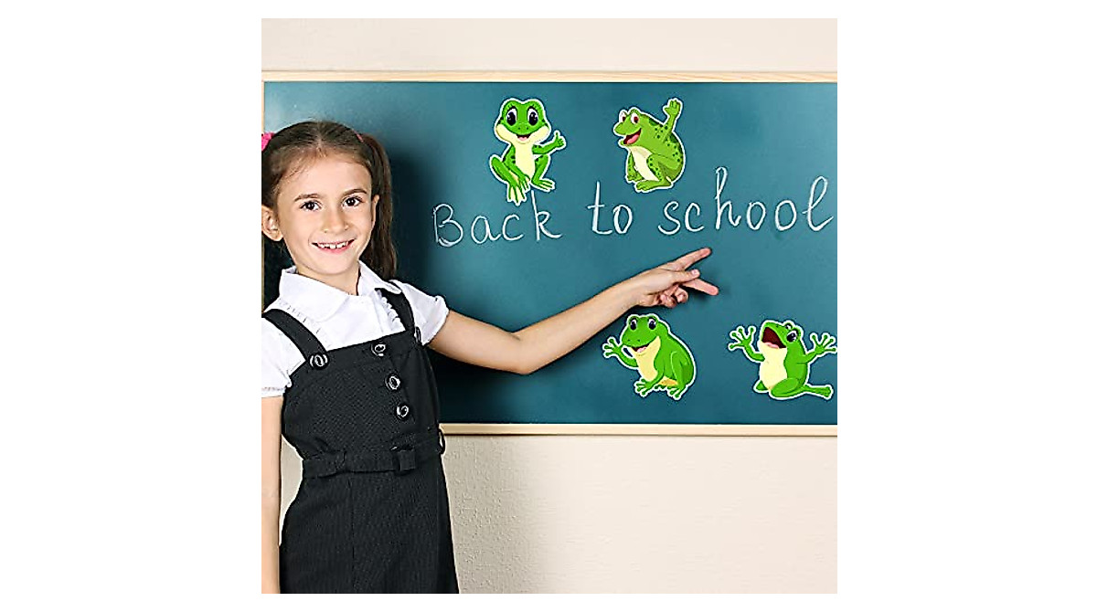 Funky Frogs Cut-Outs - 48 Pieces for Classroom & Parties