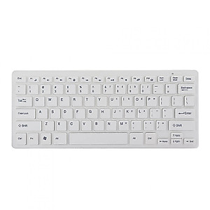 VBESTLIFE Mute Keyboard and Mouse Combo,2.4G Keyboard Mouse Set with Keypad Protector USB Receiver for Notebook Office Gaming Plug and Play(White)