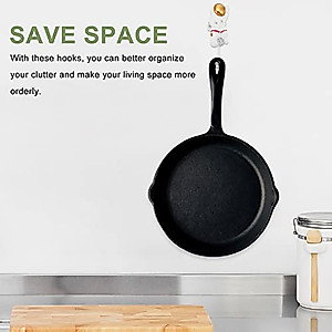 Hoement 2 pcs Hat Back Hanging Wall- Accessories Free Mudroom Adhesive Astronaut Decorative Mounted Statue Scarves Sculptures Clasps Towel Door Decoration for Rack Towels Sticky Heavy