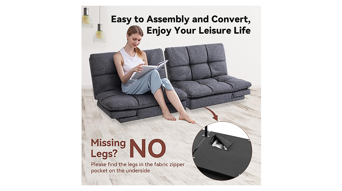 Hcore Sofa 267-2 Sofabed Grey | Convertible & Space-Saving Design