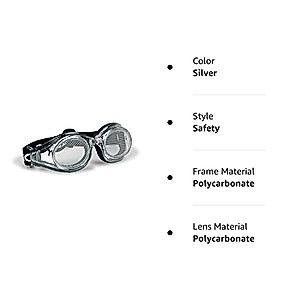 Bugz-Eye Sight Shield Steel Mesh Anti Fog Safety Goggles (30 Mesh)