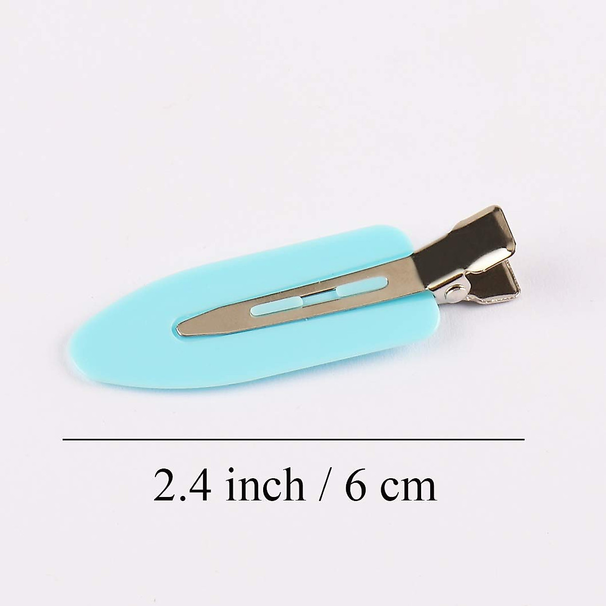 Messen 24 Pieces No Bend Hair Clips Seamless Side Bangs Fix Fringe Curl Pin Barrette No Crease Hair Clip for Makeup Washing Face Accessories Women Girls (Pink,White,Yellow,Blue,Black,Rose Red)