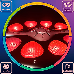 iCore Electronic Memory Brain Game, Handheld Kid Mind Game, 1-8 Players STEM Toys, Ideas for Ages 6-12+ Year Old Boy & Girl