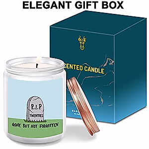 Funny 30th Birthday Gifts - Unique 30th Birthday Gifts for Her, Him - Turning 30 Year Old Best Friend, Girlfriend, Boyfriend, Women, Men Birthday Gift - Lavander Scented Candles