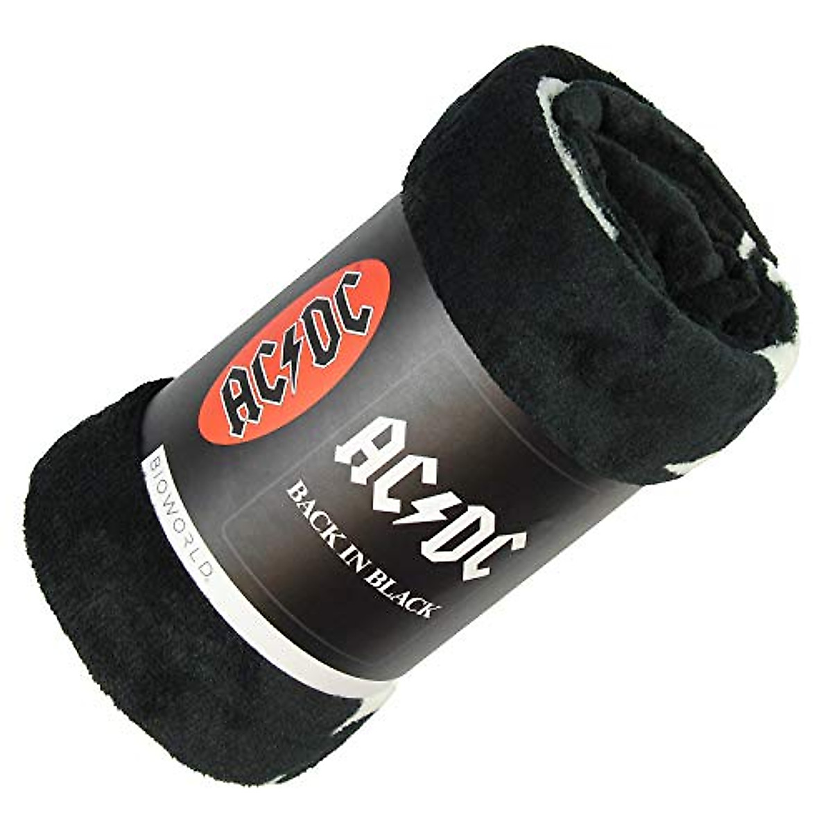 AC/DC Blanket Back in Black Super Soft and Cuddly Fleece Plush Throw Blanket