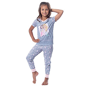 INTIMO Barbie Girls' Unicorn Barbie Skipper Shirt And Pants Jogger Pajama Set (4/5)