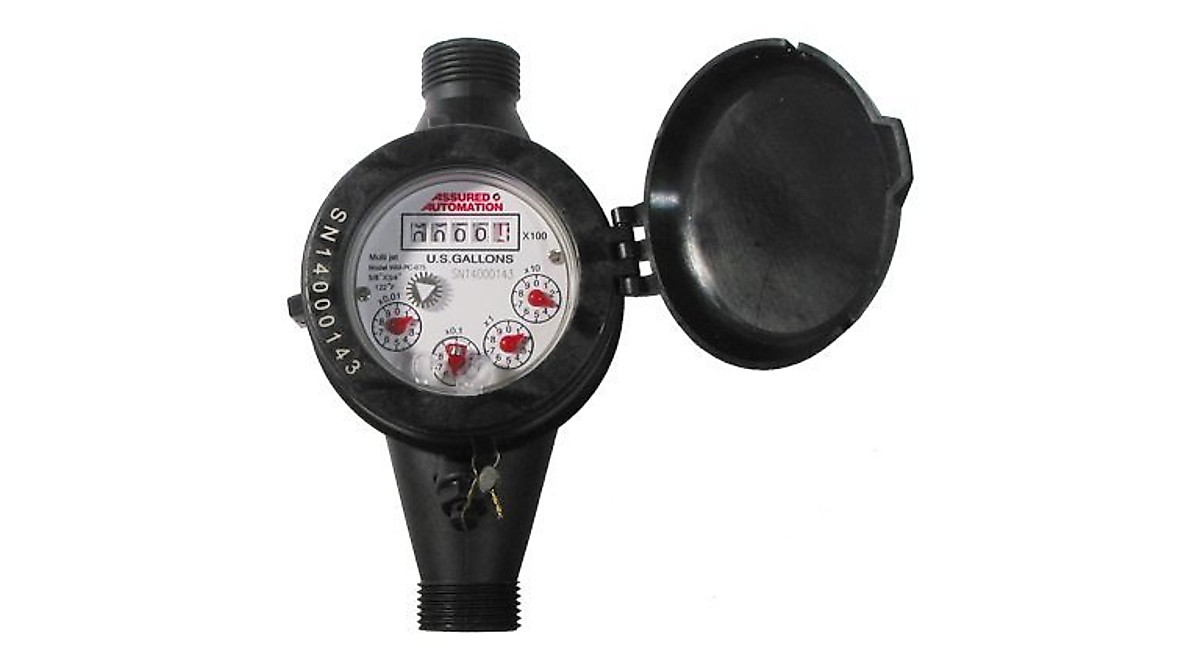 1” Plastic Water Meter - NSF Certified Multi-Jet Flow Measurement