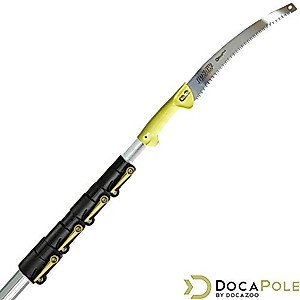 DocaPole "GoSaw" Combination Extension Pole-Mounted Attachment & Hand-Held Pruning Saw, Limb Saw and Tree Trimmer | Pole Saw Attachment | Hand Saw (13-inch blade, Pole NOT Included)