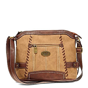 b.o.c. Womens Oakley Crossbody Saddle/Chocolate One Size