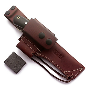 GCS Handmade Micarta Handle D2 Tool Steel Tactical Hunting Knife with leather sheath Full tang blade designed for Hunting & EDC GCS 306