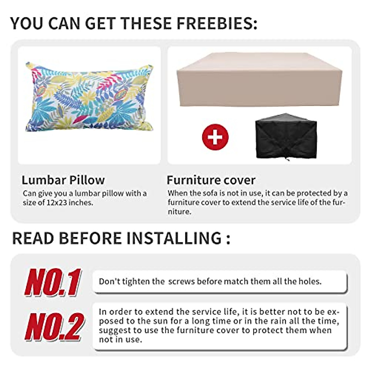 Outdoor Patio PE Wicker 5 Piece Furniture Set, Black Rattan Sectional Conversation Sofa Chair with Square Propane Fire Pit Table, Red Cushion