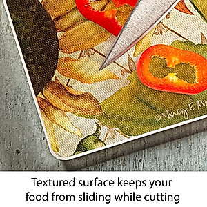 CounterArt Sunflowers in Bloom 3mm Heat Tolerant Tempered Glass Cutting Board 15” x 12” Manufactured in the USA Dishwasher Safe