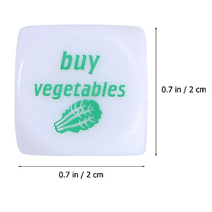 NUOBESTY 1 Set of Novelty Dice Game Dice Housework Dice Dice for Couple