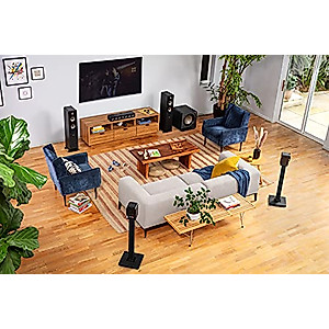 Polk Signature Elite ES20 Bookshelf Speaker - Hi-Res Audio Certified, Dolby Atmos & DTS:X Compatible, 1" Tweeter & 6.5" Woofer, Power Port Technology for Effortless Bass (Pair, Stunning Black)