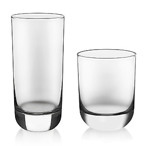 Libbey Polaris 16-Piece Tumbler and Rocks Glass Set