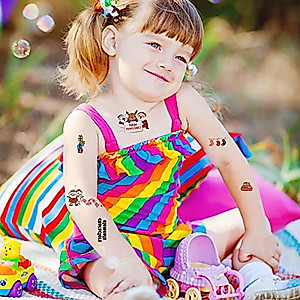 Christmas Temporary Tattoos, 10 Sheets Water Transfer Santa Claus Elk Snowman Penguin Bear Bell Design Tattoo Stickers, DIY Xmas Decals Fake Tattoos Decorations for Adult and Kids