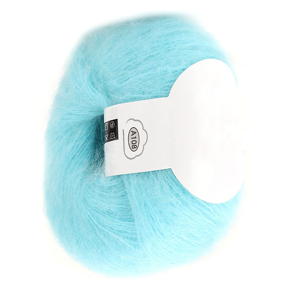 Wool Yarn, Soft Lightweight Knitting Yarn, Angora Mohair Hand Washable Crochet Yarn for Hand Knitting, Anti Pilling and Anti Shrinkage Yarn for Weave Scarve, Shawl, Sweater, Hat