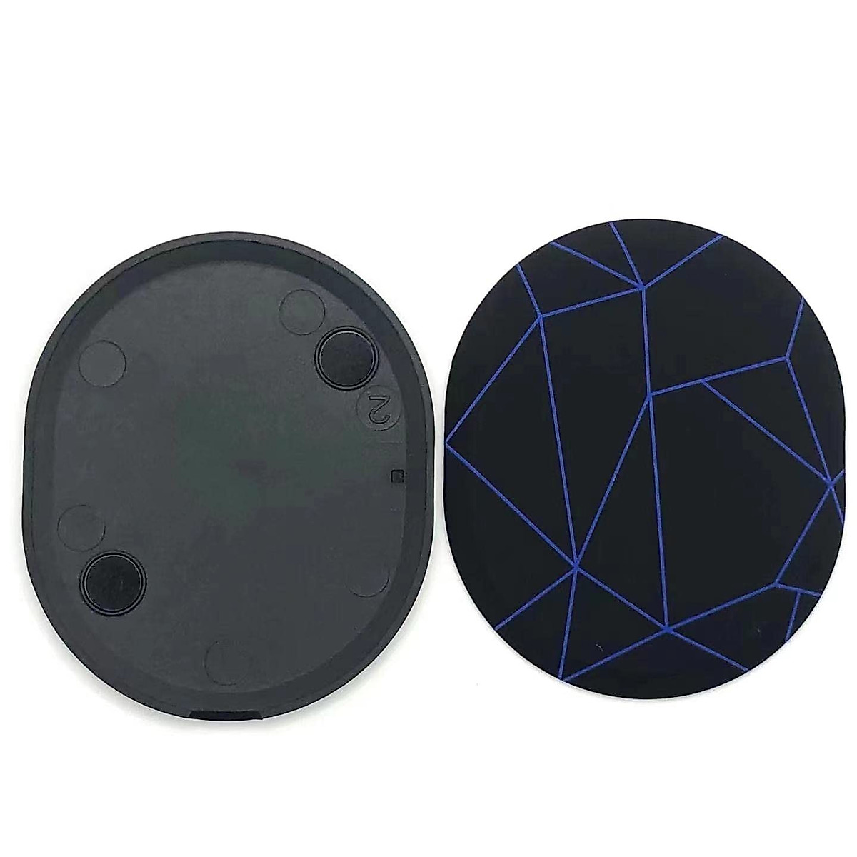 Magnetic Covers for SteelSeries Arctis Pro High Fidelity Gaming Headset/Arctis Pro Wireless Gaming Headset (Blue in Black)