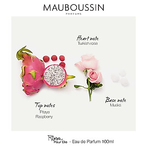 Mauboussin - Rose Pour Elle 100ml (3.3 Fl Oz) - Eau de Parfum for Women - Floral, Fruity & Fresh Scents