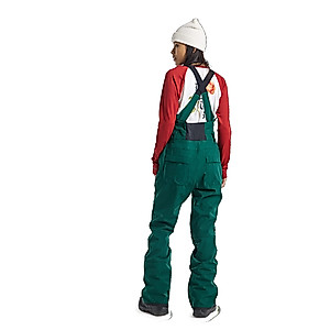 Burton Women's Avalon Stretch 2L Softshell Bib Pants, Botanical Garden, Large