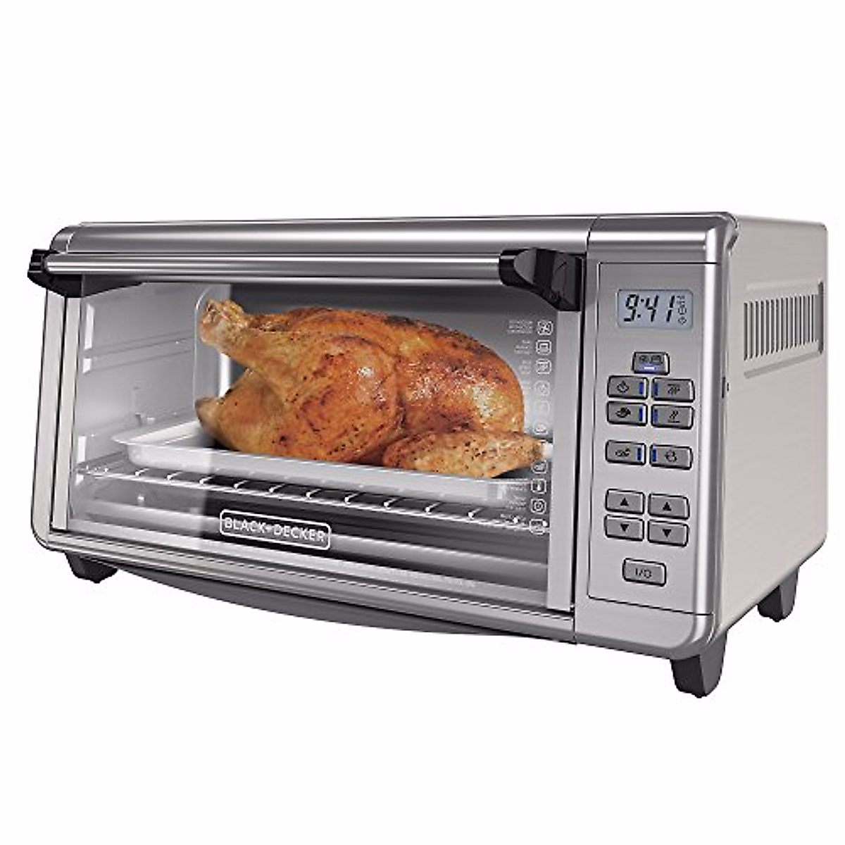 Black+Decker TO3290XSBD Toaster Oven, 8-Slice, Stainless Steel