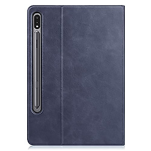 Tablet PC Case Case Compatible with Samsung Galaxy Tab S8/S7 Case SM-X700/X706/T870/T875 11Inch Tablet, Premium PU Leather Business Stand Folio Cover, W Auto Wake/Sleep Case,Anti-shock, Anti-drop, Pro