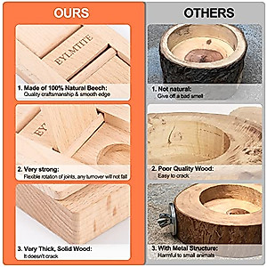 Wooden Pet Hamster Enrichment Toys Interactive Hide Treats Foraging Puzzle for Hamster, Guinea Pig, Pet Rats, Bunny Rabbit and Chinchilla Toys