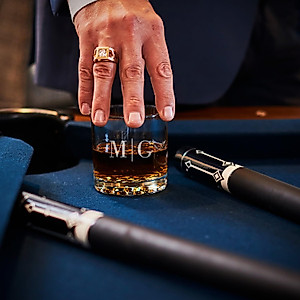 HomeWetBar Ultra Rare Edition Engraved Buckman Whiskey Glass (Personalized Product)