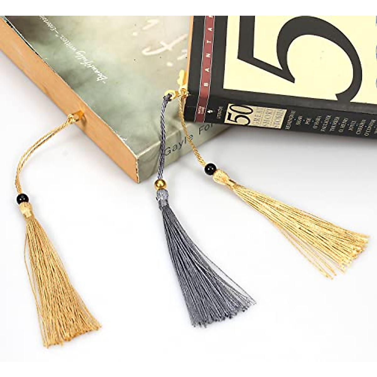 Tueascallk Metal Leaf Tassel Bookmarks - As The Best Gift