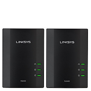 Linksys Powerline AV 1-Port Network Adapter Kit (PLEK400)
