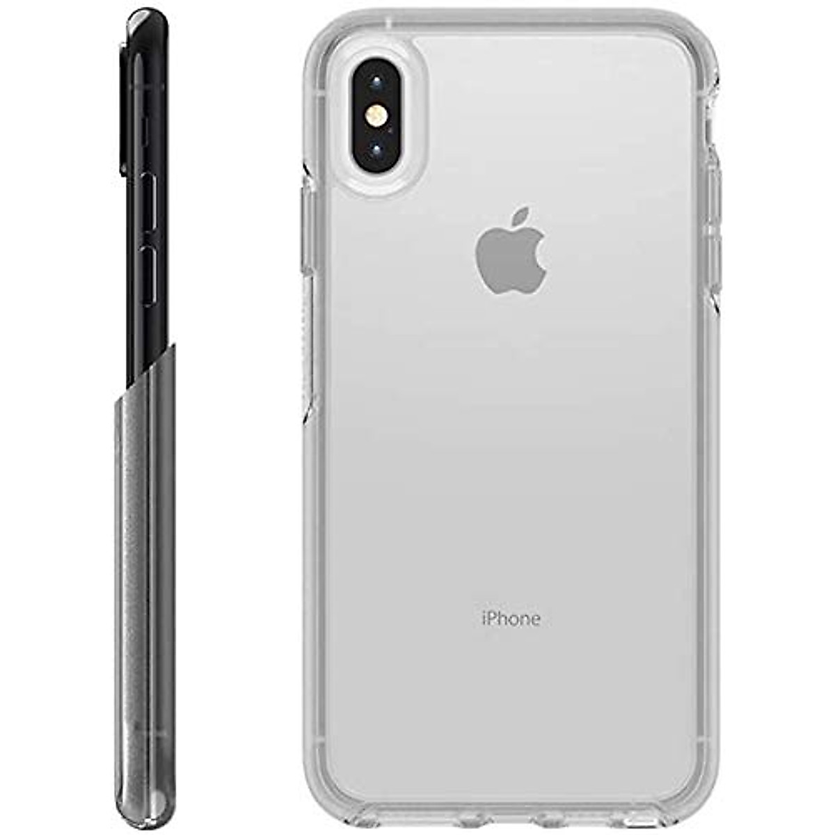 OtterBox Symmetry Clear Series Case for iPhone X & iPhone Xs with Alpha Glass Screen Protector Bundle - Eco-Friendly Packaging - Clear
