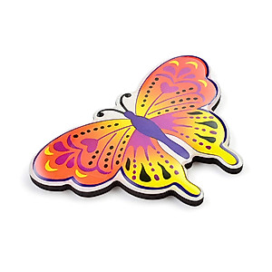 M MORCART Butterfly Magnets for Fridge Refrigerator Cute Magnets Suitable for Kitchen Locker Office Board Gifts for Kids Girl 6 pcs
