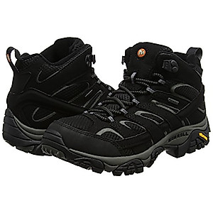Merrell Femme Moab 2 MID GTX High Rise Hiking Shoes, Black, 8.5