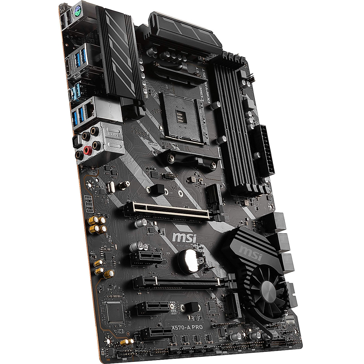 MSI X570-A PRO Motherboard (AMD AM4, DDR4, PCIe 4.0, SATA 6Gb/s, M.2, USB 3.2 Gen 2, HDMI, ATX) (Renewed)